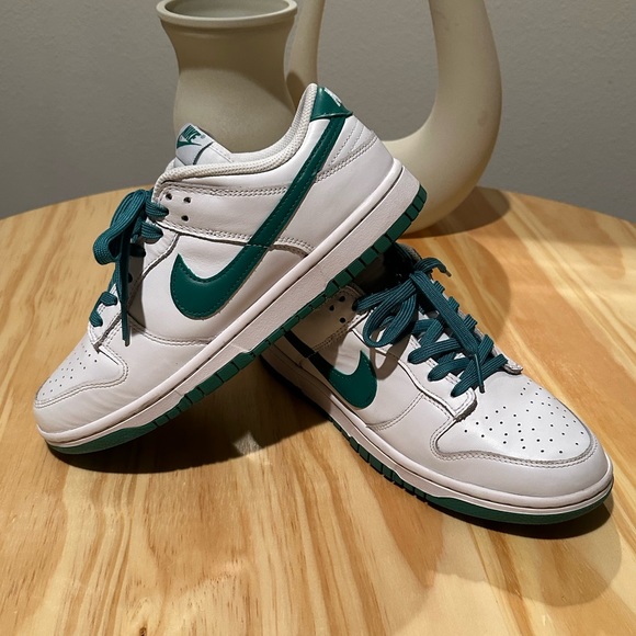 Nike | Shoes | Nike Dunk Low White Noise Green 95w 8m | Poshmark